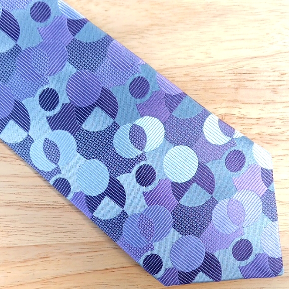 Murano | Accessories | Murano Purple And Blue Polka Dot Tie | Poshmark